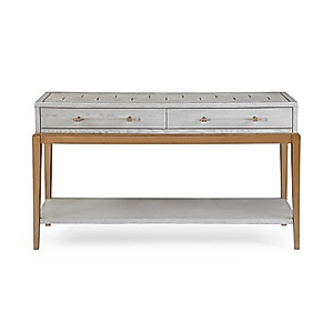 Bassett Mirror Perrine Console, Soft Graphite