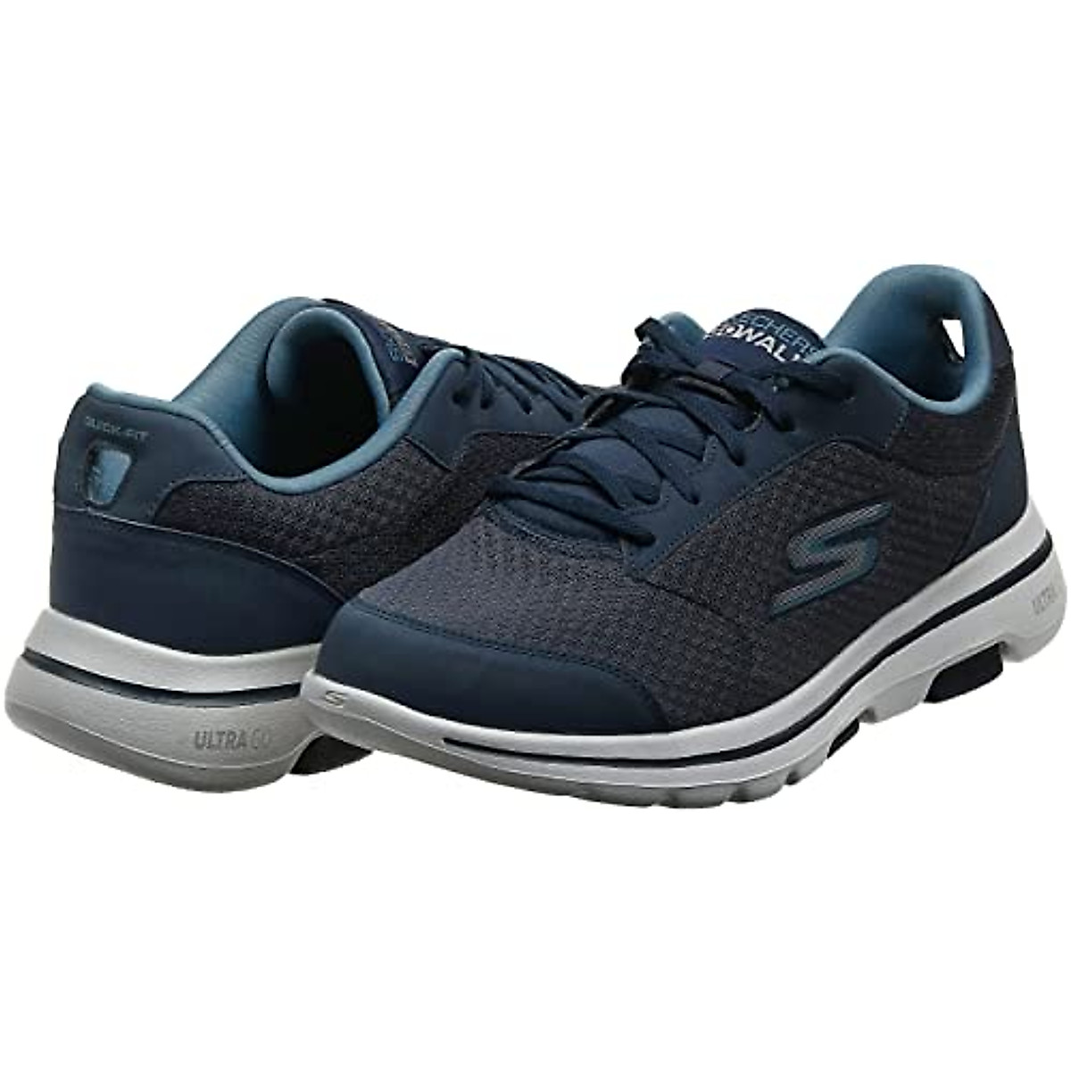 Skechers mens Gowalk 5 Qualify - Athletic Mesh Lace Up Performance Walking Shoe Sneaker, Navy, 11 US