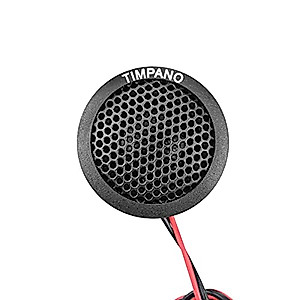 Timpano TPT-ST1 Dome Tweeter, 1 Inch Tweeter Set for Car Audio, Angle or Surface Mount Tweeters, 4 Ohm Soft Dome 150 Watts Max Power Tweeter for Pro Car Audio (Pair)