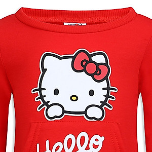 Hello Kitty Girls Long Sleeve Sweatshirt and Legging Pants Set for Toddlers, Little and Big Girls