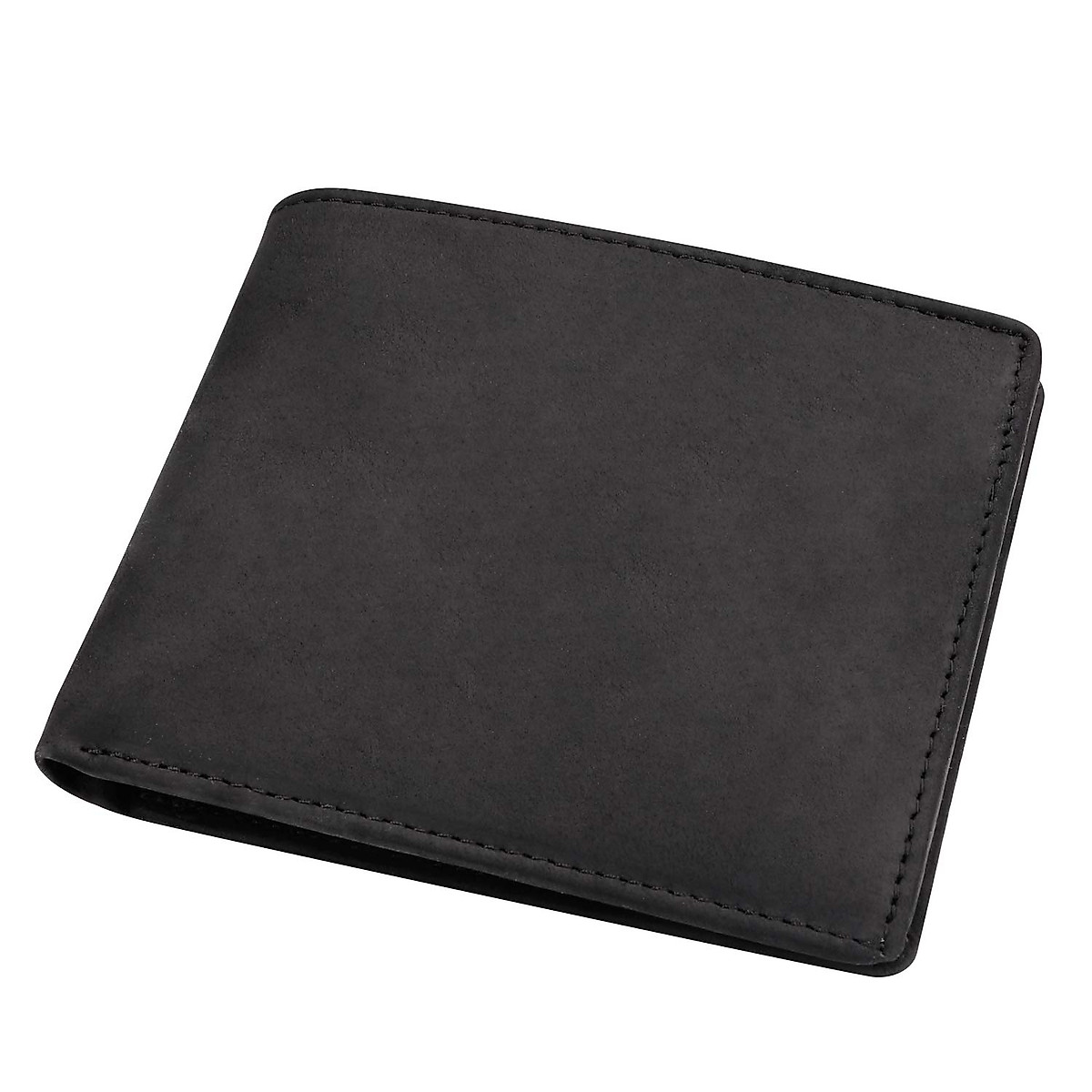 Kenon Personalized Leather Wallet For Boyfriend, Engraved RFID Blocking Bifold Stylish Brown Black Wallet For Boyfriend Valentine's Day Birthday Christmas Gifts