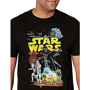 STAR WARS Men's Galactic Battle T-Shirt - Black - X Large