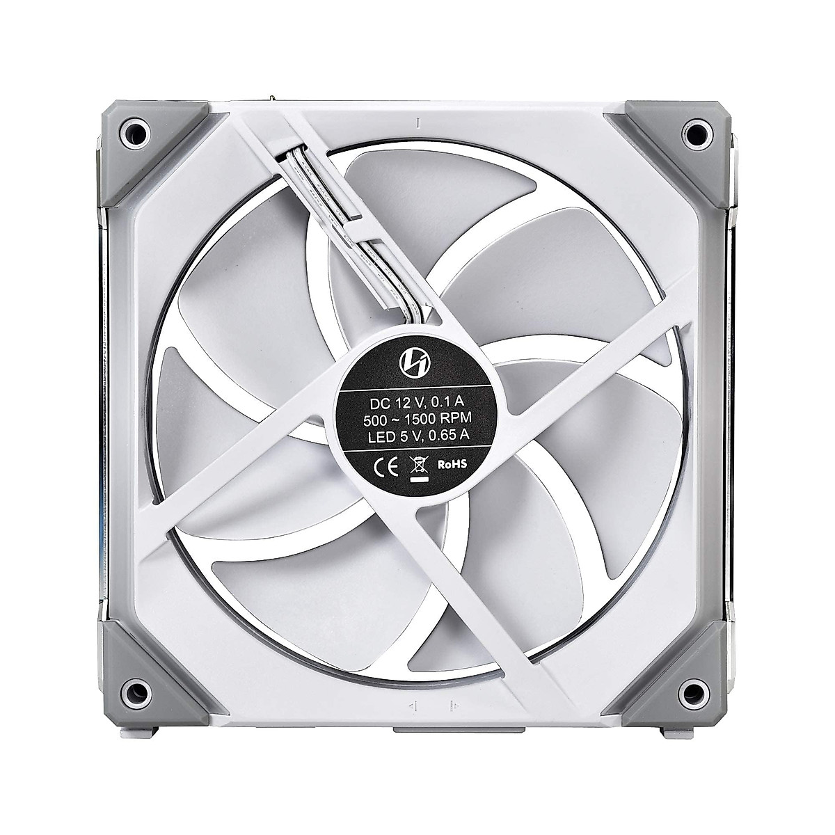 Lian Li UNI Fan SL140 Double Pack White with Controller (ARGB 140mm LED PWM Daisy-Chain) (SL140-2 White Cooler)