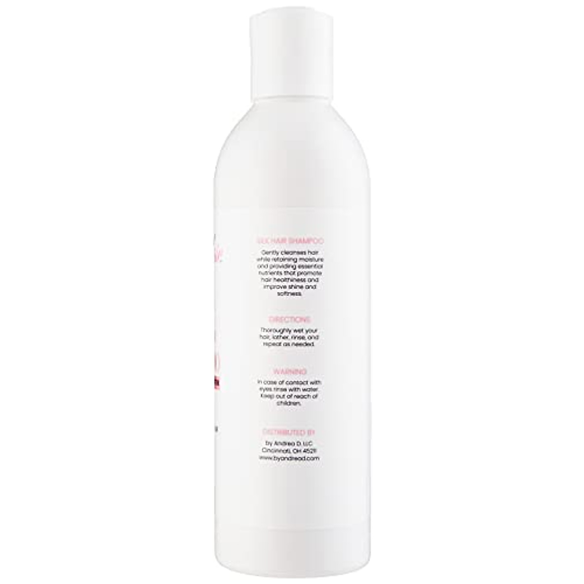 Silk Hair by Andrea D. Soft & Shine Shampoo For Women, Men, And All Hair Types, Boost Protection From Damaged Hair And Improves Shine And Softness, Sulfate Free 8OZ