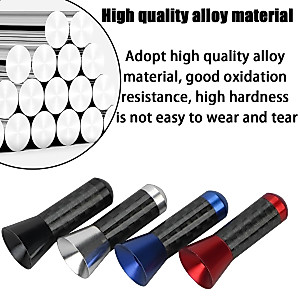 zipelo Car Short Antenna, 1.37" Carbon Fiber Short Antenna, Aluminum AM/FM Radio Signal Roof, Compatible for Most Vehicle Models, Universal Replacement Exterior Auto Accessories (Silver)