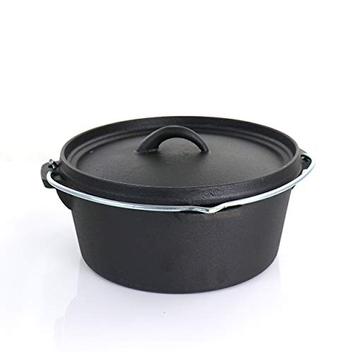 MegaChef Assorted Pre-Seasoned Cast Iron Cookware Set, 5 Piece, Black