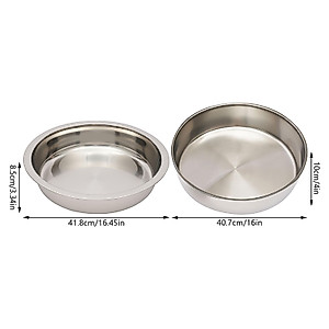 9L Chafing Dish Buffet Set, Round Food Pan, Buffet Servers and Warmers Disposable, Stainless Steel Chafing Dishes with Top Lid