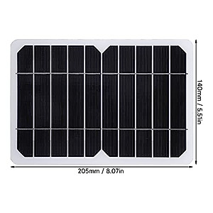 Solar Panel Charger, 5V Solar Charging Panel Environmental Protection high Conversion Rate for Camping