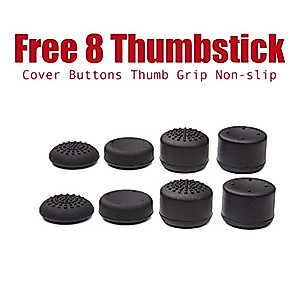 MTMTech PS5 Controller Skin with 8 Thumb Grips | Anti-slip Silicone Grip Cover Case Compatible with Dualsense PS5 Controller | Cover for PS5 Controller