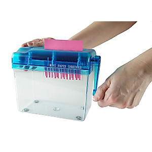 HOME-X Hand Crank Paper Document Shredder, Office and Teaching Supplies