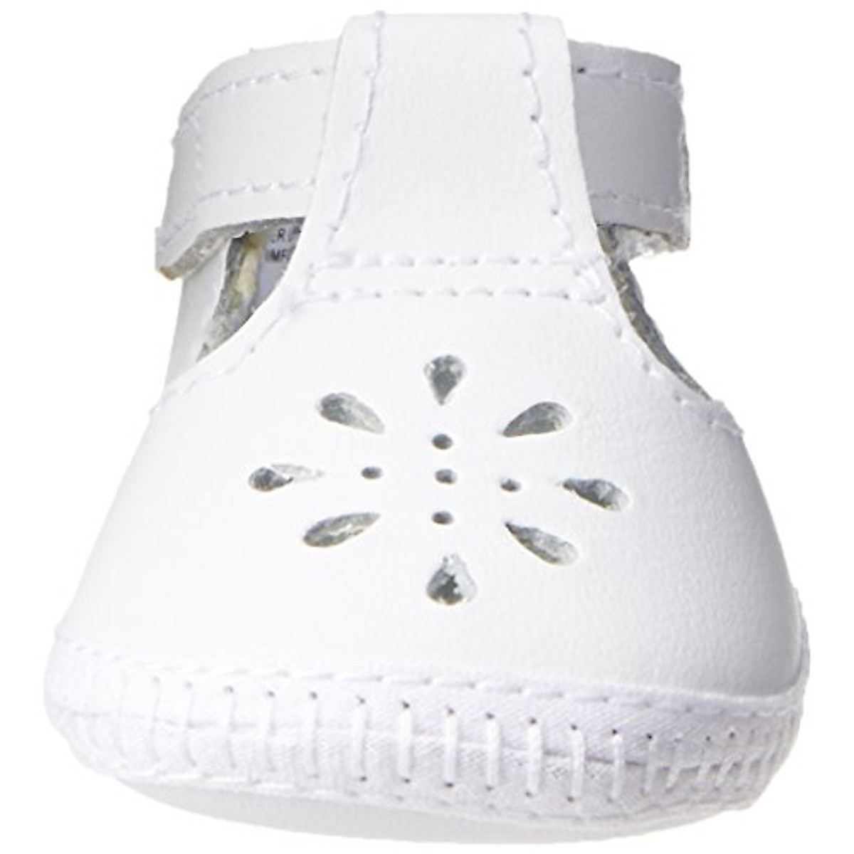 Baby Deer, Baby-Girls Crib Shoe, White, 00(Preemie)