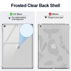 Case for iPad 9th/8th/7th Generation for iPad 10.2 Case 2021&2020&2019, Transparent Clear Shockproof TPU Protective Case (Clear)
