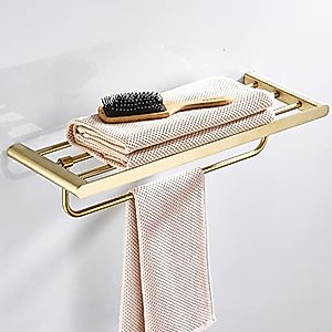 Towel Racks Towel Rail Towel Rails Towel Racks, for Bathroom,Towel Bar Wall Mounted Hand Towel Bar Bathroom Towel Holder Kitchen Dish Cloths Hanger/Bath Towel Rack 60Cm/a