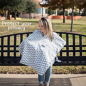 Baby Carseat Canopy Cover, Nursing Breastfeeding Cover, Infant Stroller Cover, Baby Blanket All in 1 Multi Use Cover with Peekaboo Opening, Breathable Cotton for Mom Boy Girl Toddler Baby Gift
