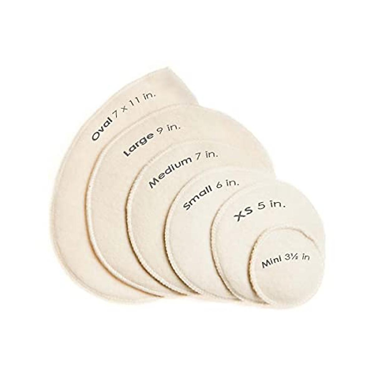 LANACare Organic Nursing Pads l Reusable Breast Pads, Style Softline, S