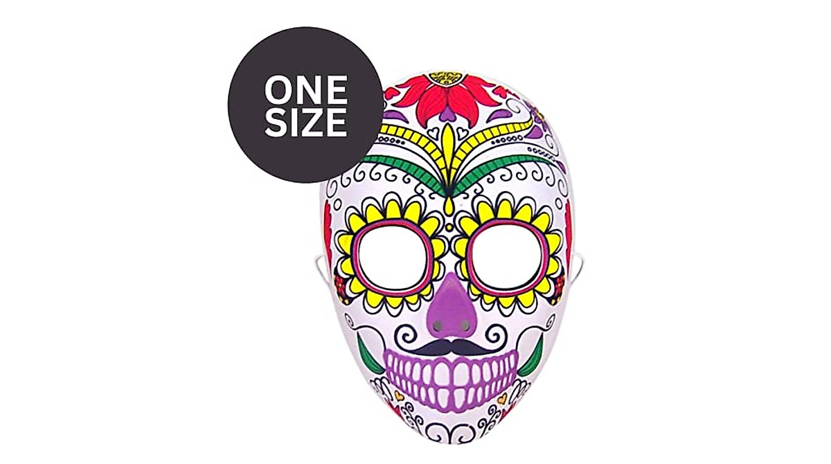 Colorful Day of the Dead Sugar Skull Mask