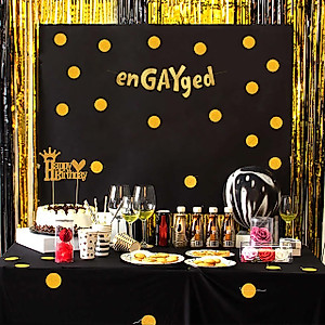 Lesbian Bachelorette and Gay Bachelor Party enGayged Banner – LGBTQ decorations for Bride and Groom – Pride – Gay Wedding