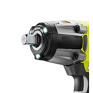 RYOBI P261 18 Volt One+ 3-Speed 1/2 Inch Cordless Impact Wrench w/ 300 Foot Pounds of Torque and 3,200 IPM (Batteries Not Included, Power Tool Only) (Renewed)