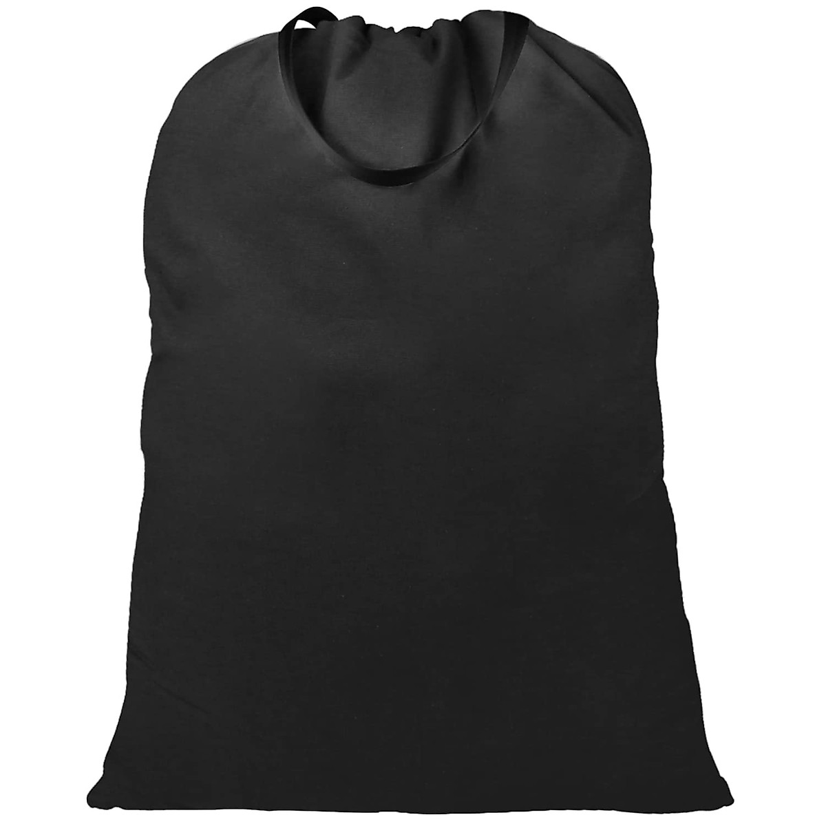 LOLOMLO Extra Large Canvas Laundry Bags with Handles & Drawstring Closure, Heavy Duty Tears Resistant Clothes Storage Travel Bags,25.5"x34",Black