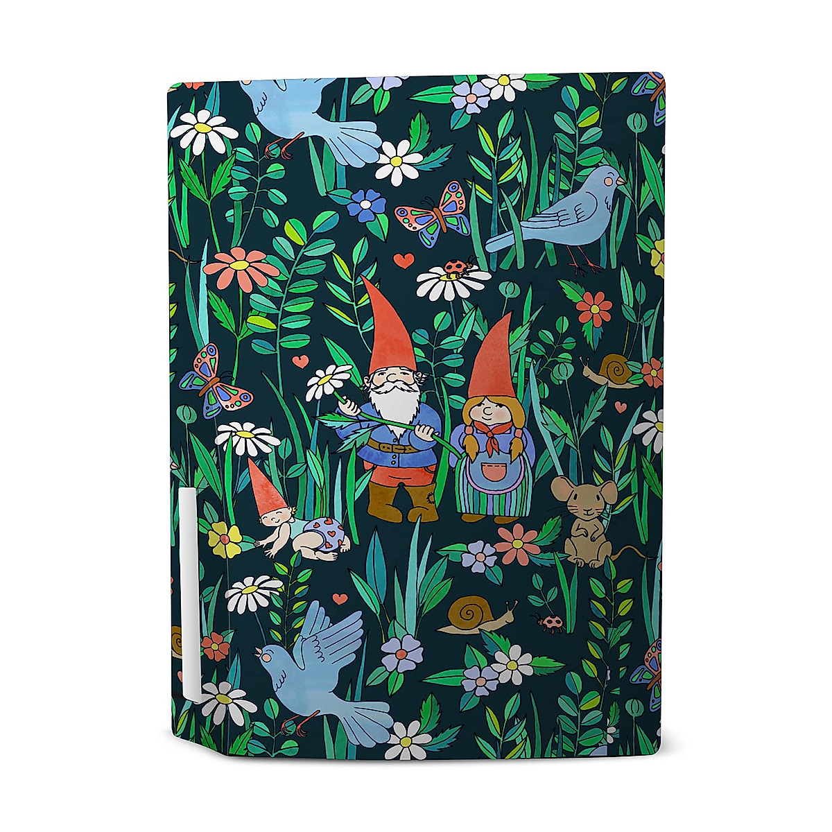 Head Case Designs Officially Licensed Micklyn Le Feuvre Gnome Family Love Art Mix Matte Vinyl Faceplate Sticker Gaming Skin Case Cover Compatible with Sony Playstation 5 PS5 Disc Edition Console