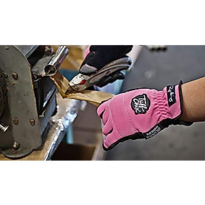 Ironclad Tuff Chix Women's Work Gloves TCX, Designed for Women's Hands, Performance Fit, Durable, Machine Washable, (1 Pair), MEDIUM Pink