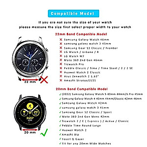 Sjiangqiao Stitch Band Compatible with Samsung Galaxy Watch 5/Watch 42mm/Galaxy Watch 3 41mm/Watch 4 40mm 44mm/Active 2/Gear S2 Classic/Gear Sport/Ticwatch 2 Soft Silicone Chic Cute Cartoon Sports Bands Lovely Style Replacement Strap for Men Women