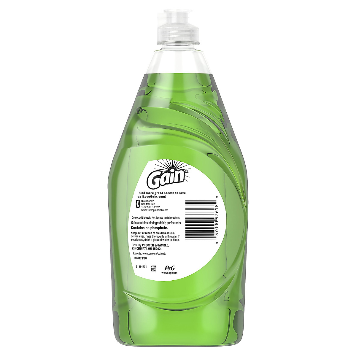 Gain Ultra Dishwashing Liquid Dish Soap, Original Scent , 21.6 Fl Oz (Pack of 1)