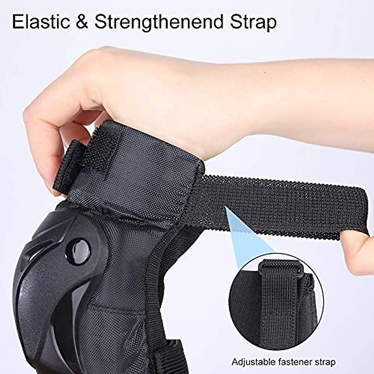 Kids/Youth/Adult Knee Pads Elbow Pads with Wrist Guards Protective Gear Set 6 Pack for Rollerblading Skateboard Cycling Skating Bike Scooter Riding Sports