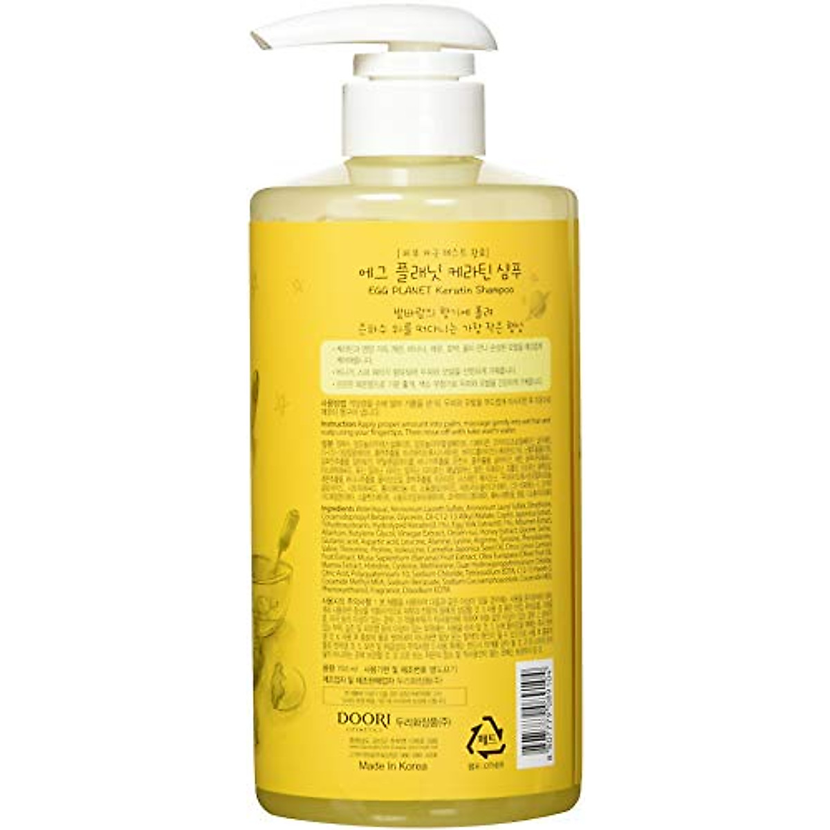 Daeng Gi Meo Ri- Egg Planet Keratin Shampoo, Extreme Damage Care, Rich Keratin Making Hair Smooth and Moisturizing for Damaged Hair, No Artificial Color, 700ml