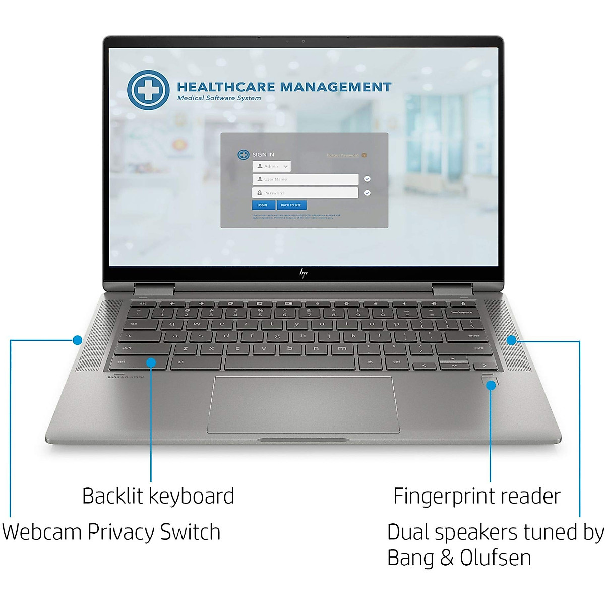HP 14" X360 Convertible 2-in-1 Touch Screen Full HD (1920 x 1080) Chromebook, Intel i3-10110U Processor, 8GB DDR4, 64GB EMMC, 802.11ac, Bluetooth 5.0, Chrome OS, W/Valinor Accessories