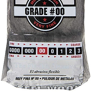 HOMAX PRODUCTS 10121100 Number 00 Steel Wool Pad, 12-Pack , Gray