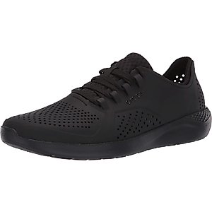 Crocs Men's LiteRide 360 Pacer Sneakers, Black/Black, 8 Men