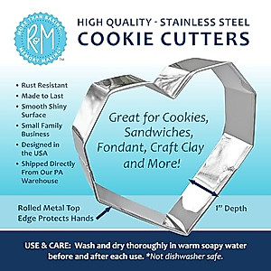 R & M International Cookie Stick Cutter, One Size, Silver
