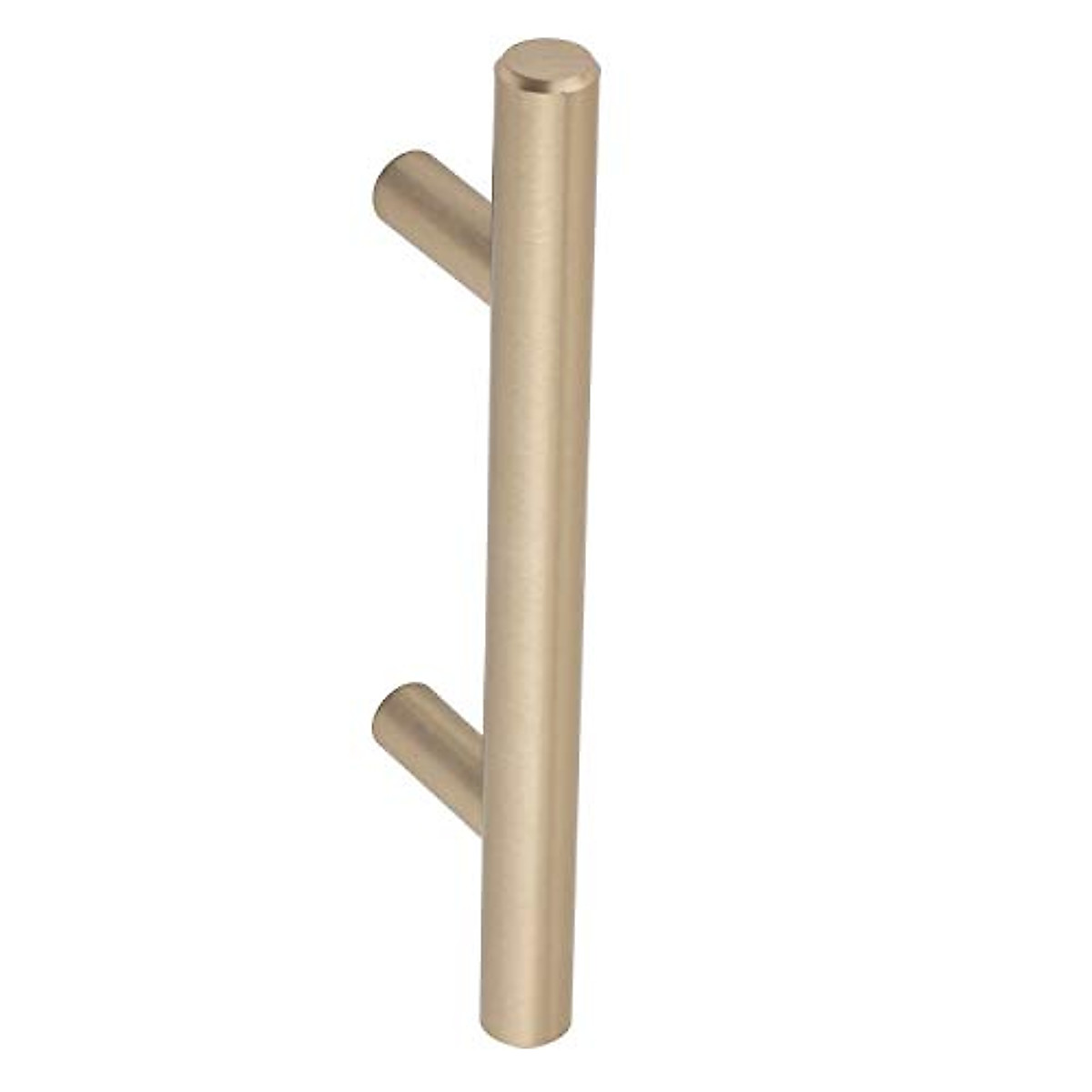 Amazon Basics Euro Bar Cabinet Handle (1/2-inch Diameter), 5.38-inch Length (3-inch Hole Center), Golden Champagne, 25-pack