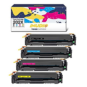 202X 202A Toner Cartridge 4 Pack Replacement for HP 202X 202A CF500X CF500A Compatible with Color Pro MFP M281fdw M254dw M281cdw M254nw M281fdn M254 M281 Printer (Black Cyan Magenta Yellow)
