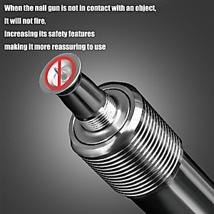 Concrete Nail Gun Kit – 5 Speed Adjustable Steel Nail Gun with 50 pcs Nails – Portable & Fast Wall Shooting Machine – Multipurpose Wall Anchor Wire Slotting Device for Household Woodworking