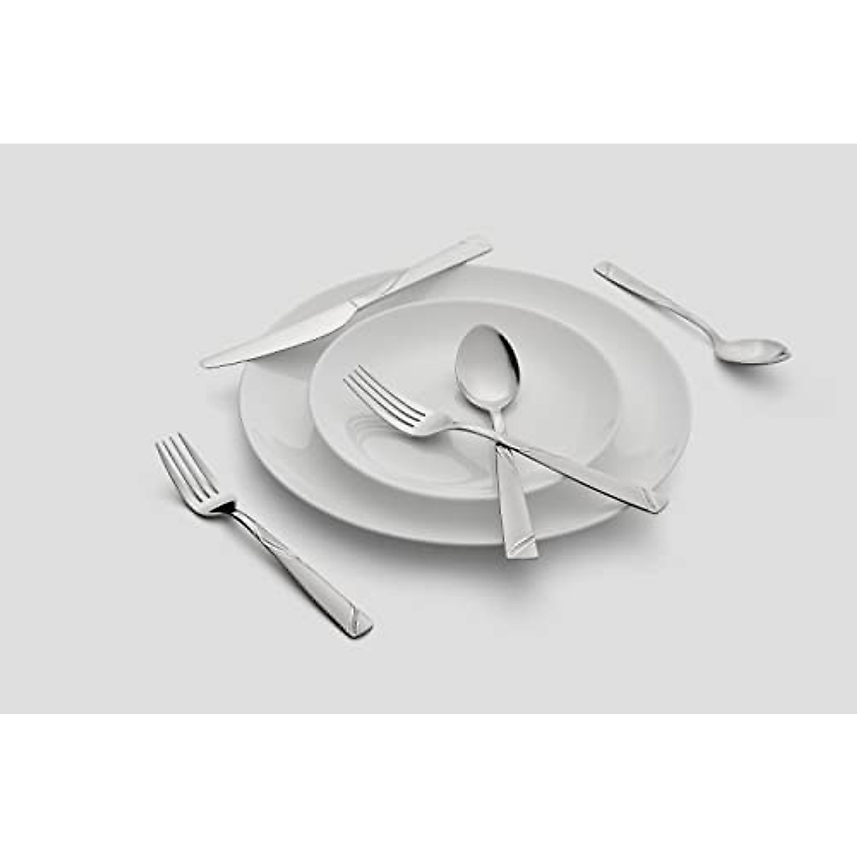 Cambridge Silversmiths Sand 40-Piece Tabitha Pebble w/Chrome Buffet, Service for 8