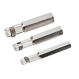 Performance Tool W83204 3 Piece Set, Hardened Steel Construction, Broken Pipe Extractor, Government-Compliant, 3/8-inch, ½-inch, and ¾-inch Pipe Capacities