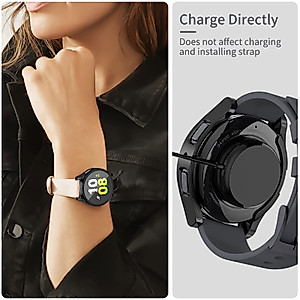 RICHONE [10 Pack] Compatible with Samsung Galaxy Watch FE 4/5 40mm Screen Protector Case, Full Protection Cover Soft TPU Bumper Frame Accessories (10 Colors, Galaxy Watch 5/4 FE 40 mm)