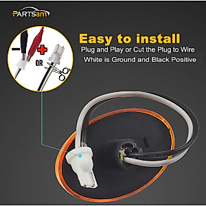 Partsam 2X Amber + 2X Red Side Fender Marker Assembly Replacement for Ford F350 F450 F550 1999-2010 Super Duty Full Kit Dually Bed Led Fender Side Marker Lights Aftermarket Front Rear w/ T10 Plug