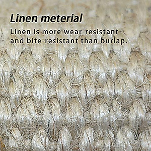 Dog Tug Toy, Dog Bite Jute Pillow Pull Toy with 2 Strong Handles, Perfect for Tug of War, Puppy Training Interactive Play, Durable Bite Training Toys for Medium to Large Dogs (Black)