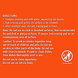 Amazon Basics Extra Durable Cleaning Eraser, White, 14 Count