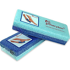 Maryton Foot Exfoliator File Scrubber Sponge Pedicure Tool Callus Remover, Pedi Stocking Stuffers Gifts for Men Women, 2pcs