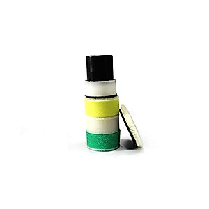 Maxshine 1” Foam Polishing Pads Kit – Specially Designed for Polishing Tiny Spots, Comes with 1” Wool, Cutting, Polishing, Finishing Pads, and 1” Hook & Loop Backing Plate 5/8” Thread