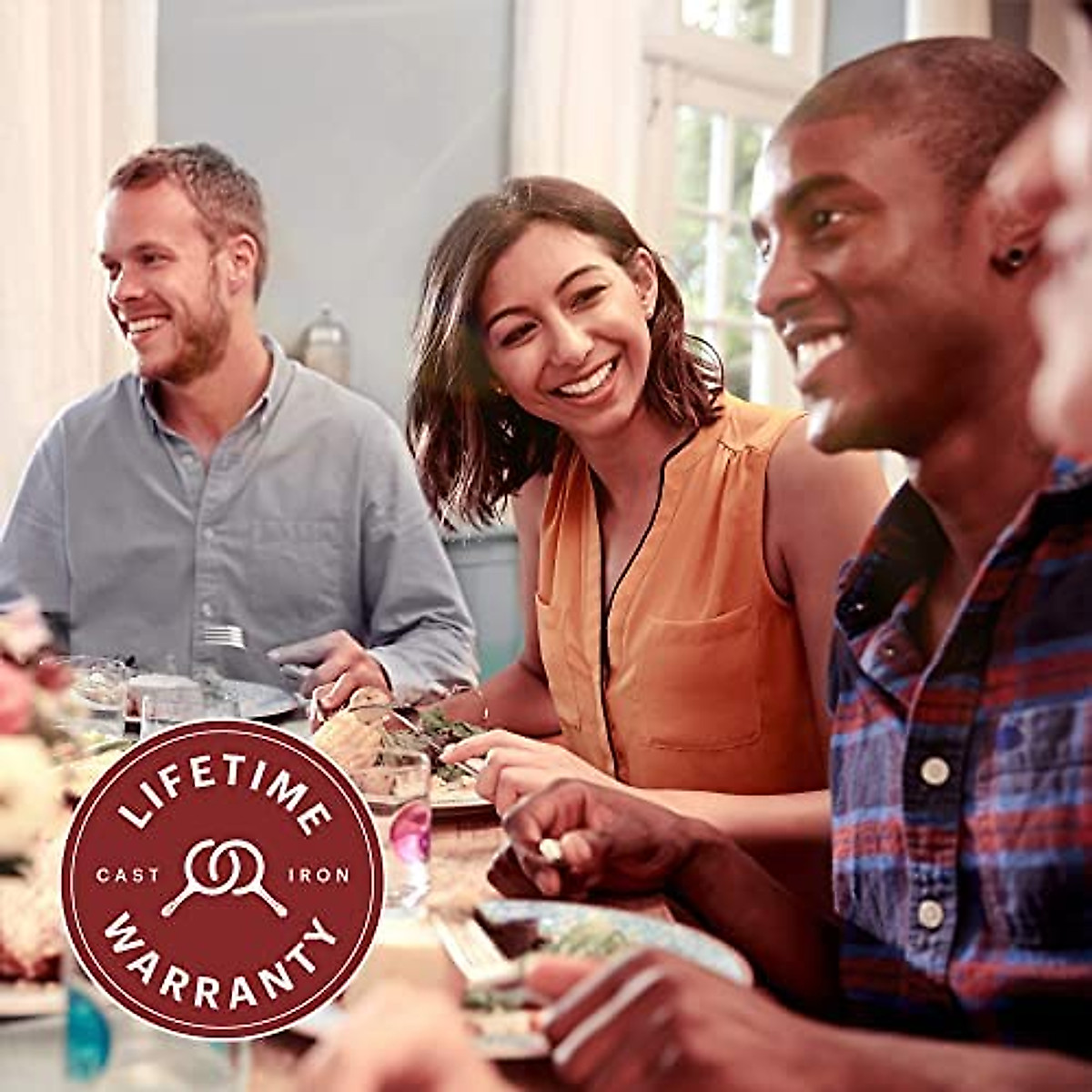 Cast Iron Griddle / Grill + Burger Press + Pan Scrapers - Reversible Pre-Seasoned 20" X 10"-inch Dual Handle Flat Skillet and Griller Pan + Cleaning Accessories - Indoor/Outdoor - UPDATED VERSION