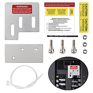Generator Interlock Kit Compatible w/Square D QO & Homeline 150 or 200A Breaker Box, 1-3/8” Space on Main & Generator Circuit Panel, Safety Manual Lockout Transfer-Switch for Outdoor Portable Power