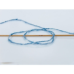 Lot of 8 Skeins Ice Yarns Denim (80% Cotton) Hand Knitting Yarn Saxe Blue