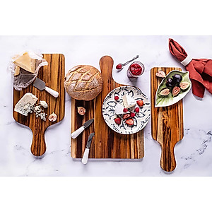 TeakHaus Marine Collection Edge Grain Charcuterie Paddle Board