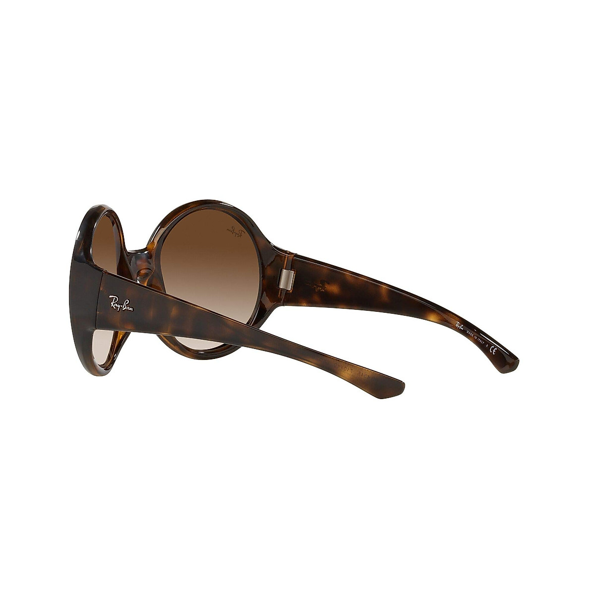 Ray-Ban Rb4345 Round Sunglasses, Havana/Brown Gradient Dark Brown, 58 mm