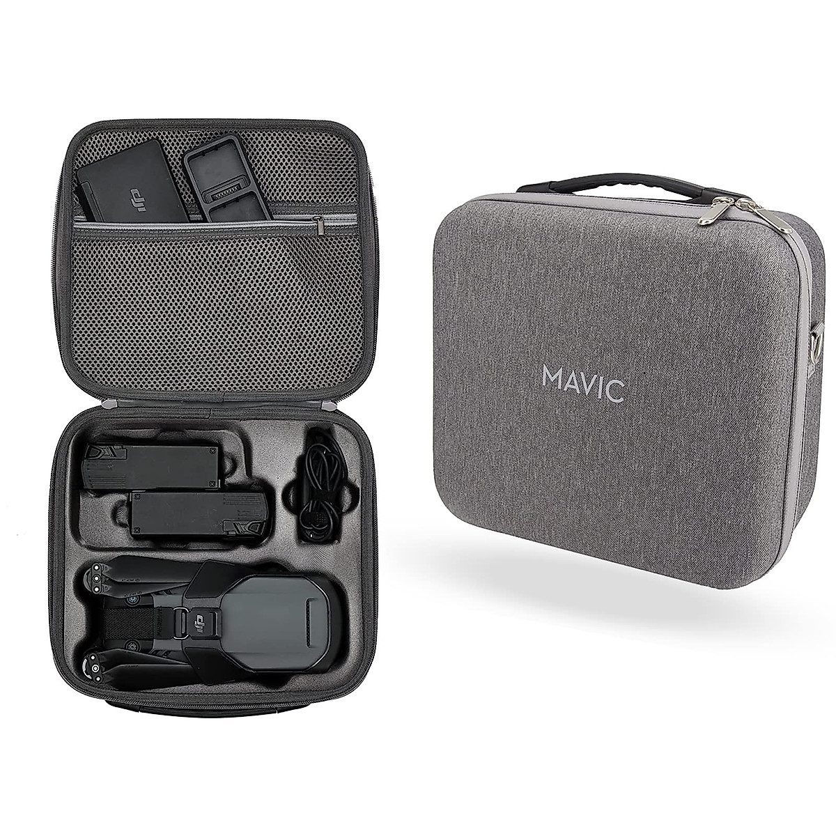 YueLi Mavic 3 Fly More Combo Shoulder Bag Waterproof Outdoor Travel Backpack DIY Travel Carrying Bag Outdoor Shoulder Bag for DJi Mavic 3 Drone Bags Accessories (Mavic 3 Fly More Combo Grey)